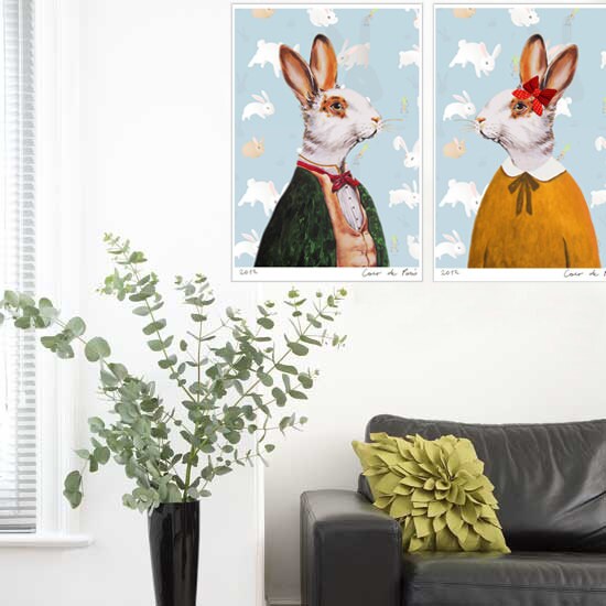 Rabbit Bunny Print Rabbit Art Print Rabbit Print Rabbit | Etsy