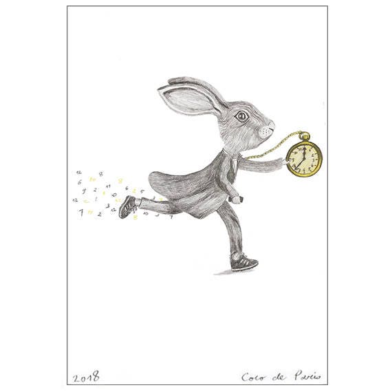 Running Rabbit Outline