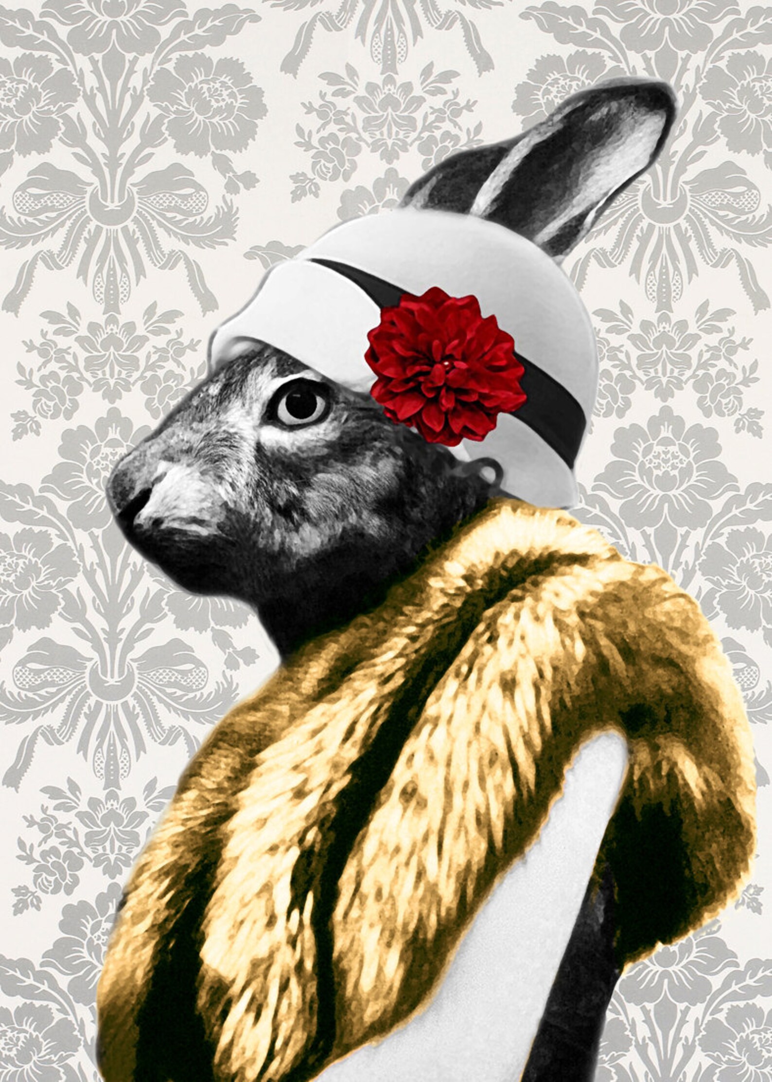 Rabbit Print Rabbit Art Print Rabbit Bunny Print Rabbit - Etsy
