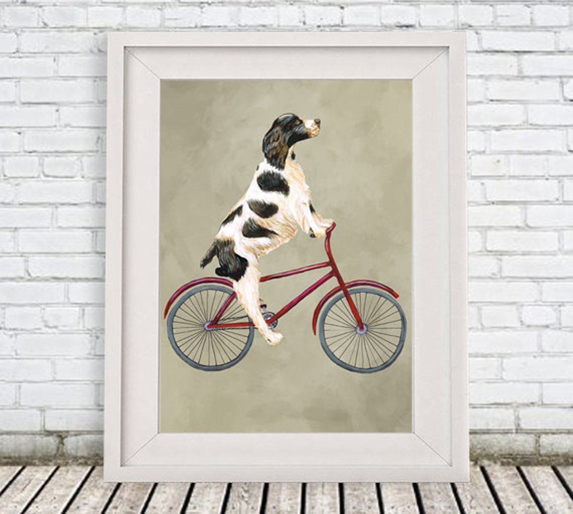 English Springer Print Springer Painting Art Poster Acrylic - Etsy