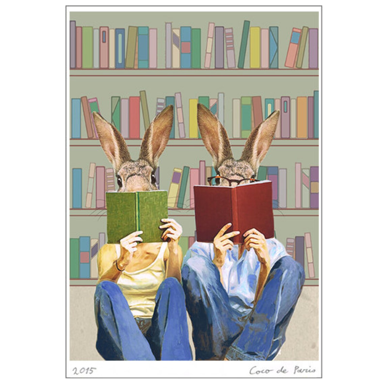 Rabbit Print Rabbit Art Print Rabbit Bunny Print Rabbit - Etsy