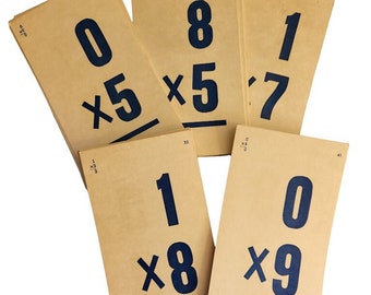 Multiplication Flash Cards Vintage 1978 Milton Bradley / Complete Boxed ...