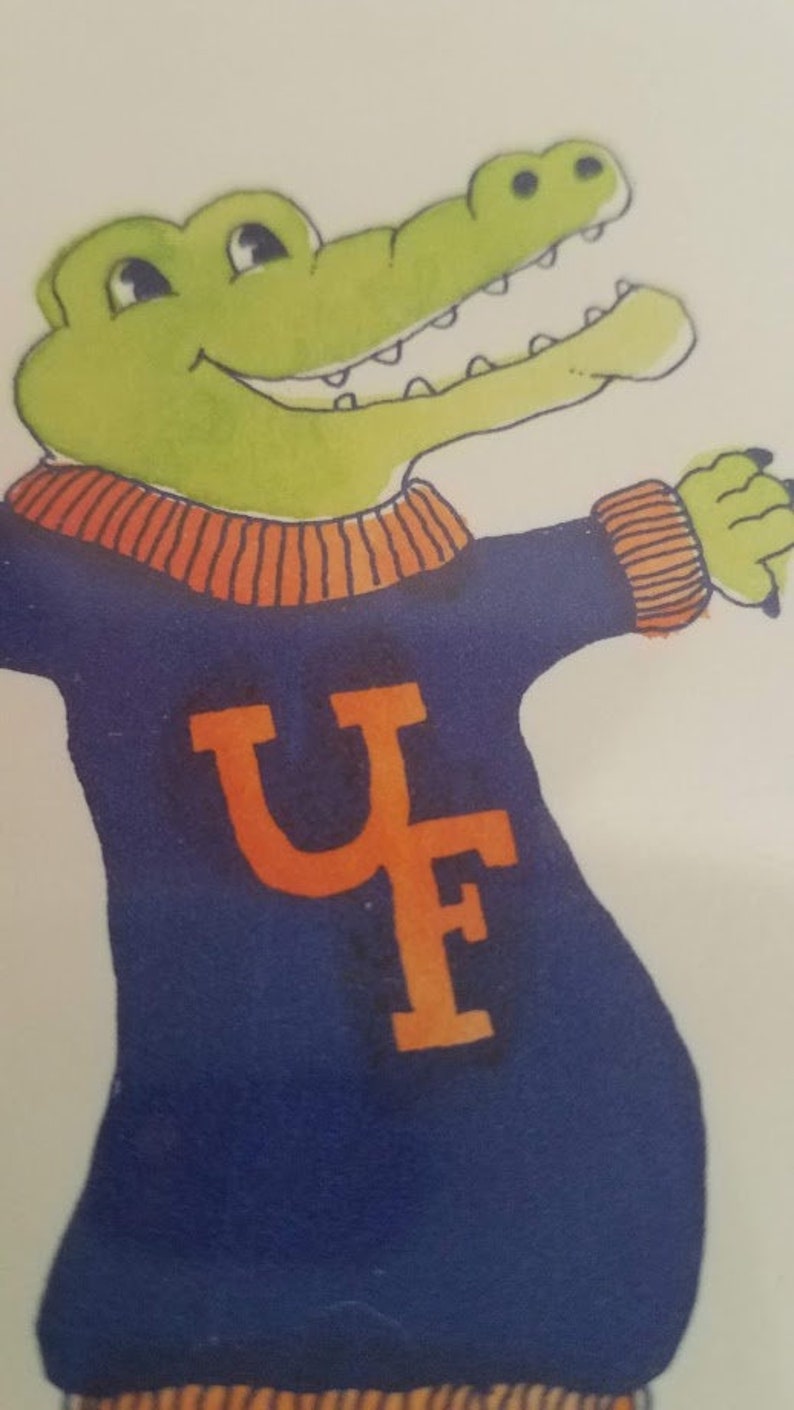 Vintage How About Them GATORS University of Florida Patsy Moore 1982 - Etsy