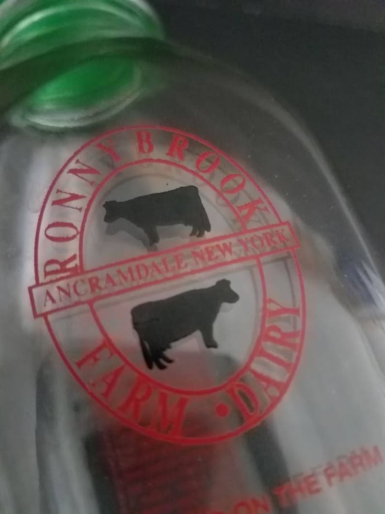 Ronnybrook Farm Dairy Milk Bottle - Etsy