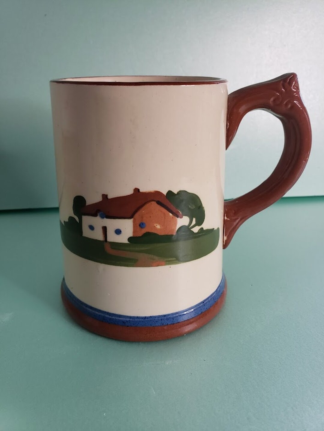 Vintage Dartmouth Pottery Devon - Hand Made in Devon - Coffee Mug ...