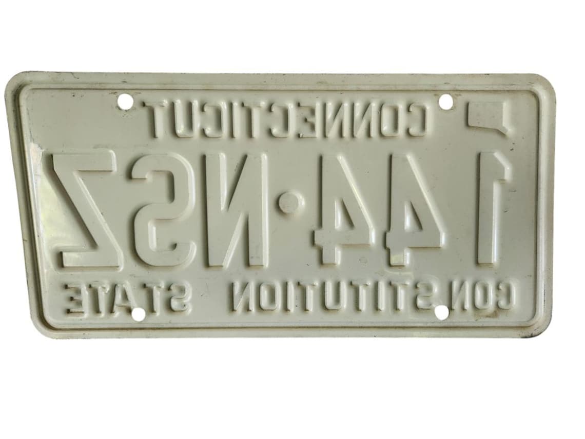 Vintage Connecticut License Plate - Etsy