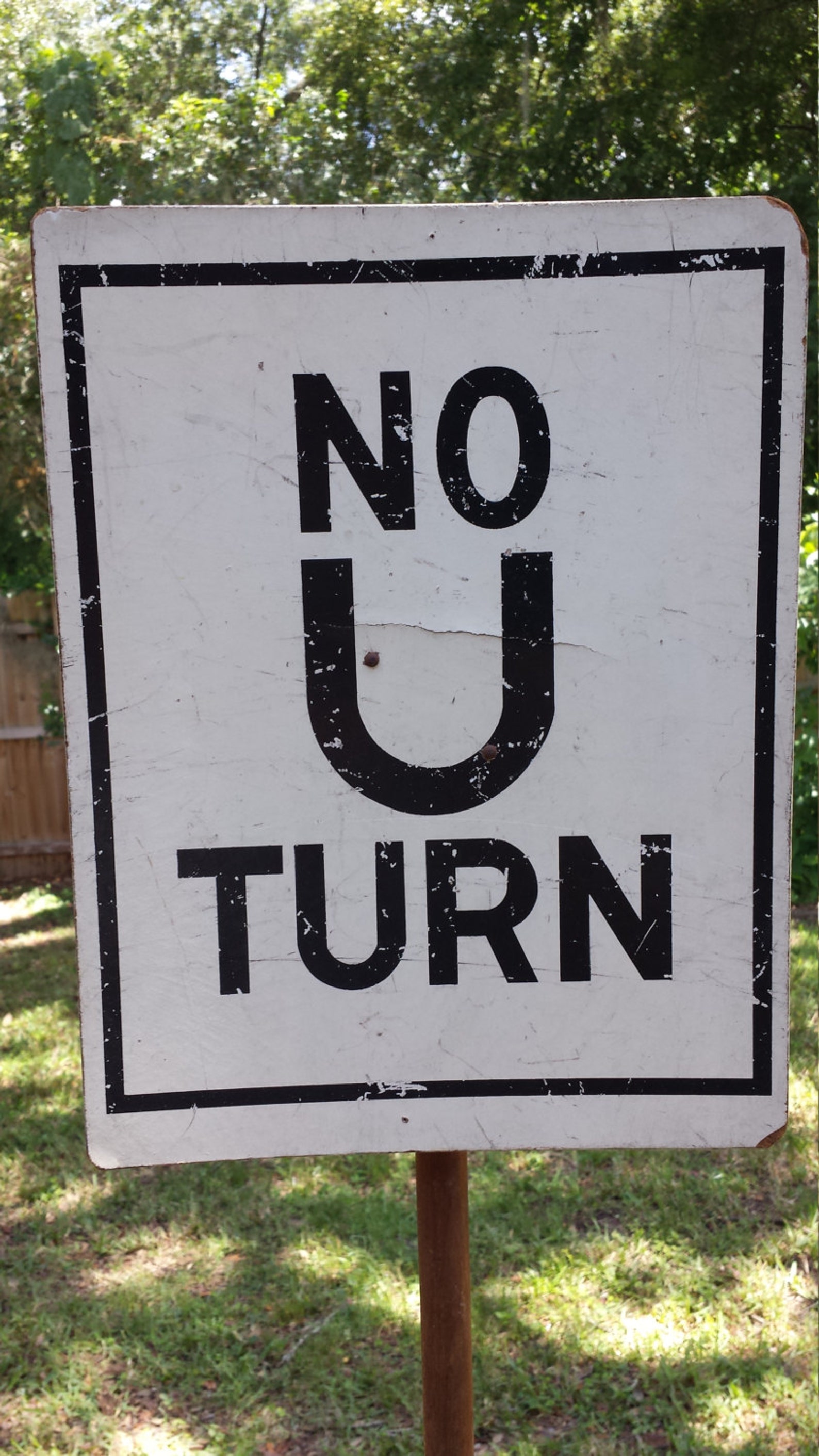 Cute no U Turn Sign - Etsy