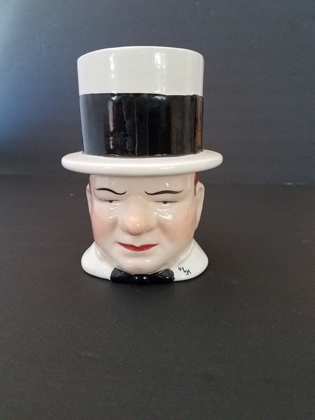 Man's Head and Hat Ceramic Mug "by Ik" - Etsy