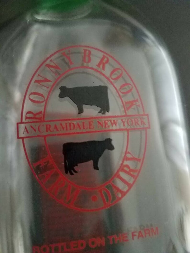 Ronnybrook Farm Dairy Milk Bottle - Etsy