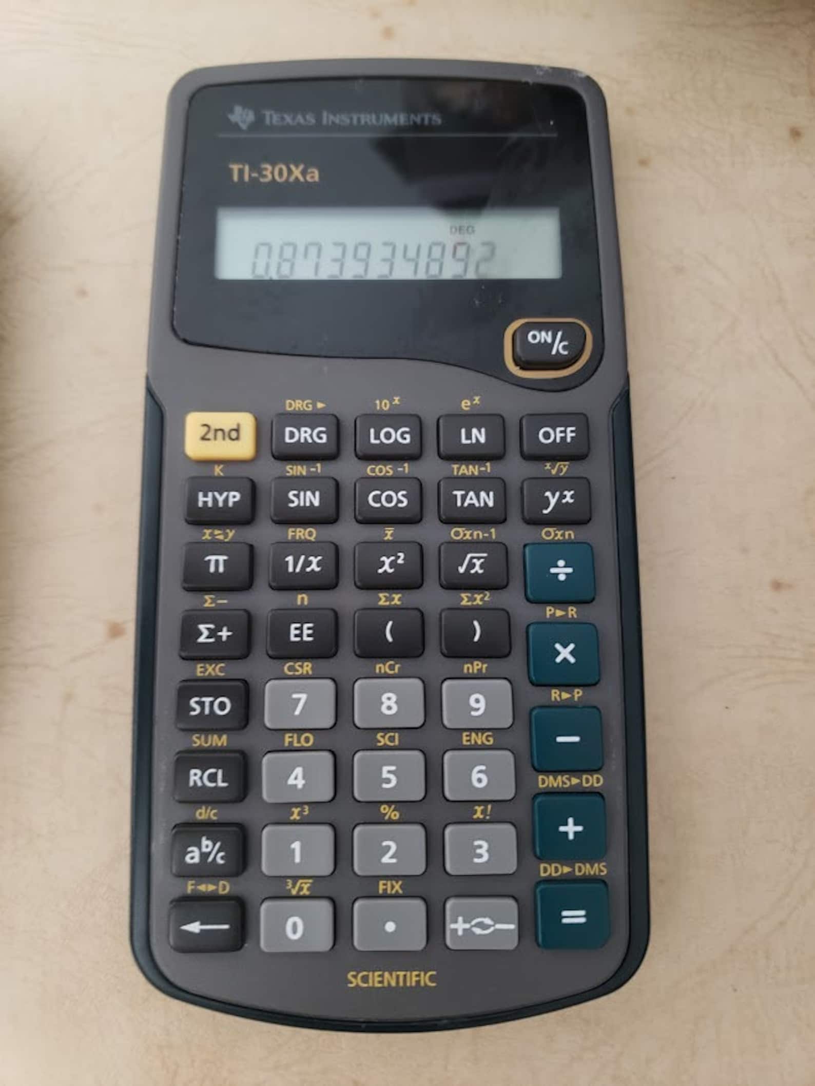 Texas Instruments - Scientific Calculator - Model TI-30XA - Etsy