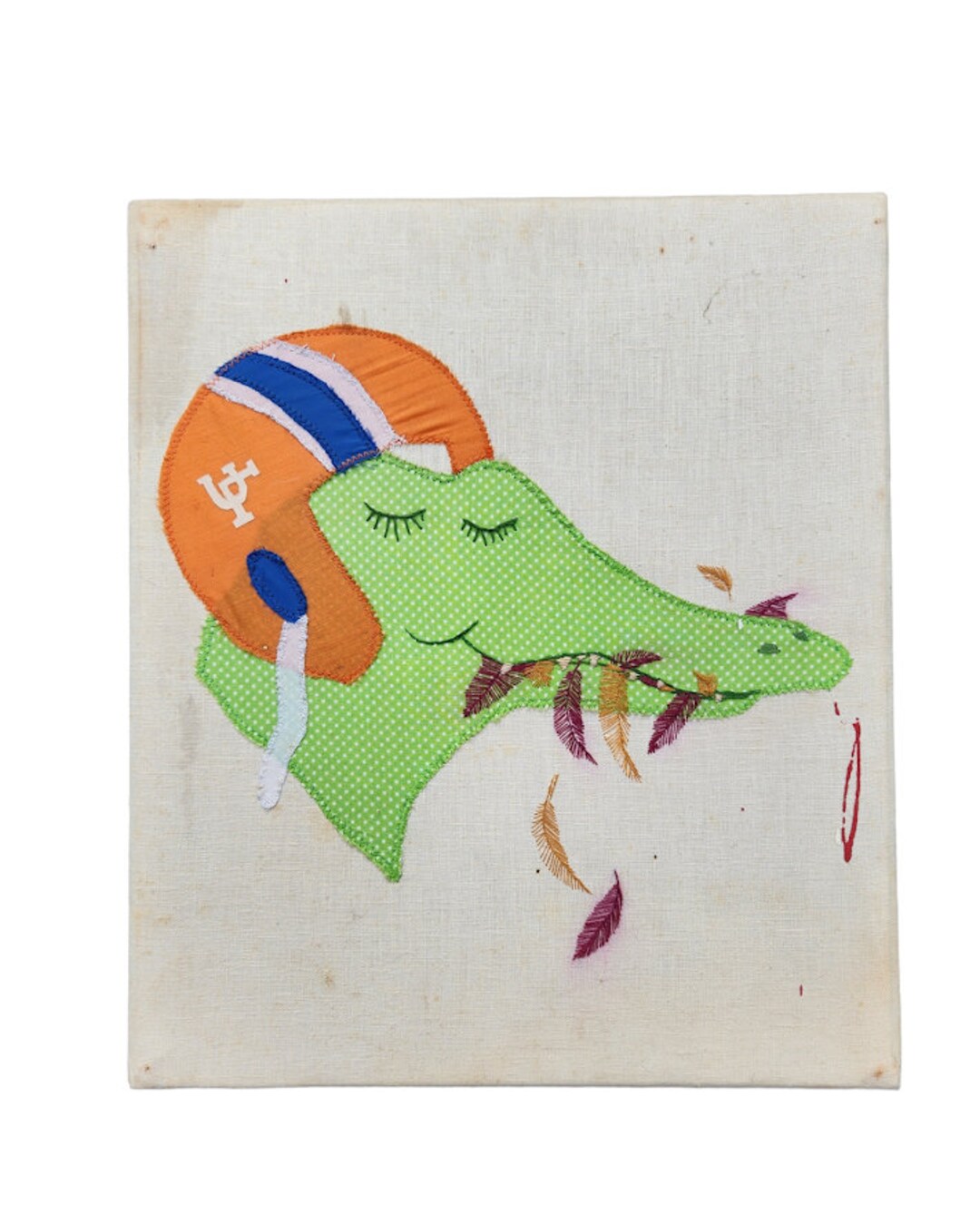 Vintage Handmade Florida Gator Eating the Feathers of a FSU Seminole - Etsy