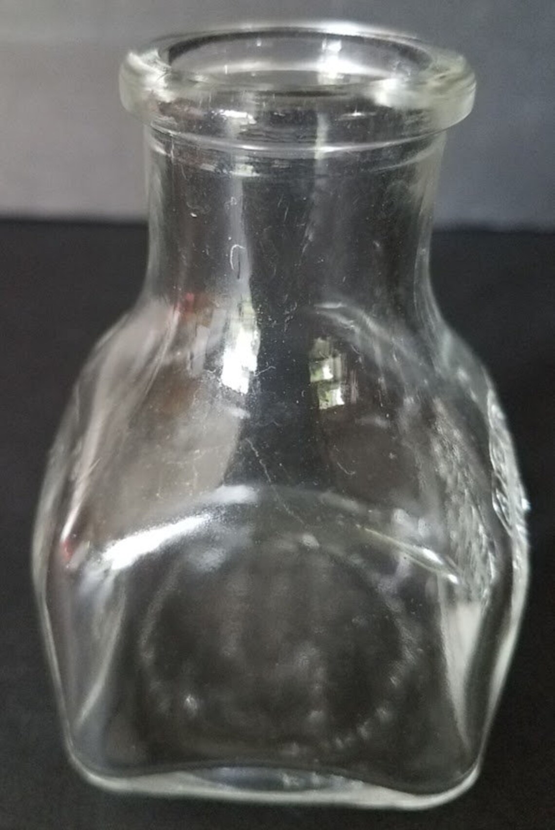 Vintage Pyrex Clear Glass IV Bottle ASPF American Square-pak Flask - Etsy