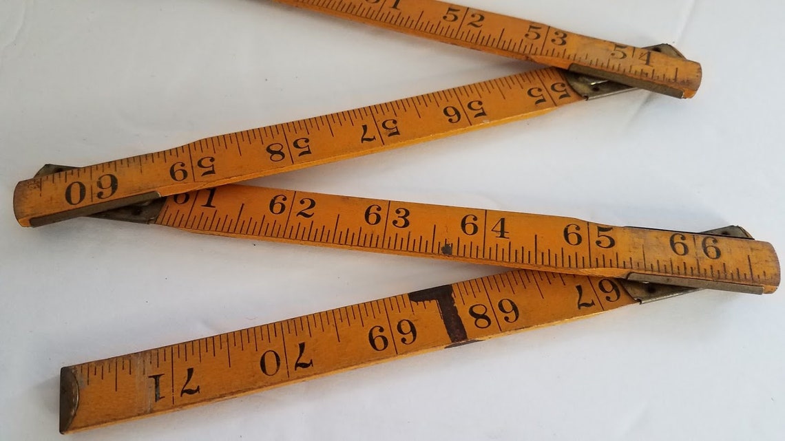 Imperfect Vintage Dunlap Folding Carpenter's Ruler Made - Etsy