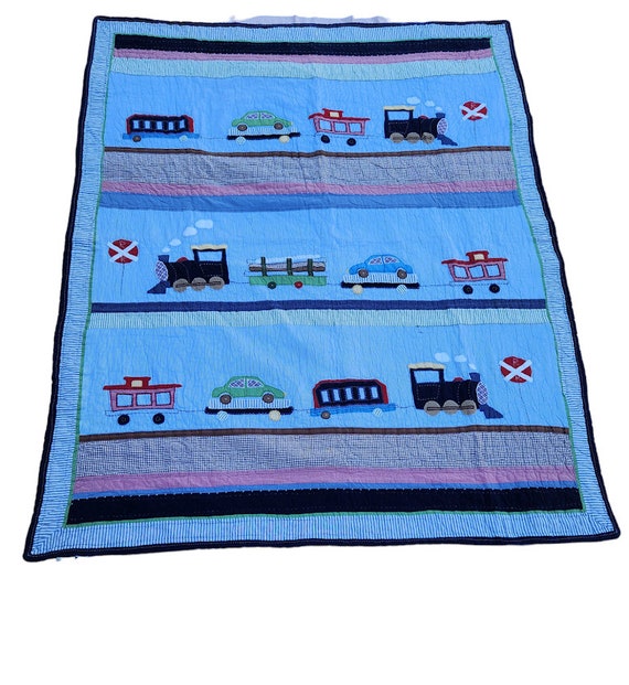 Pottery barn train quilt store
