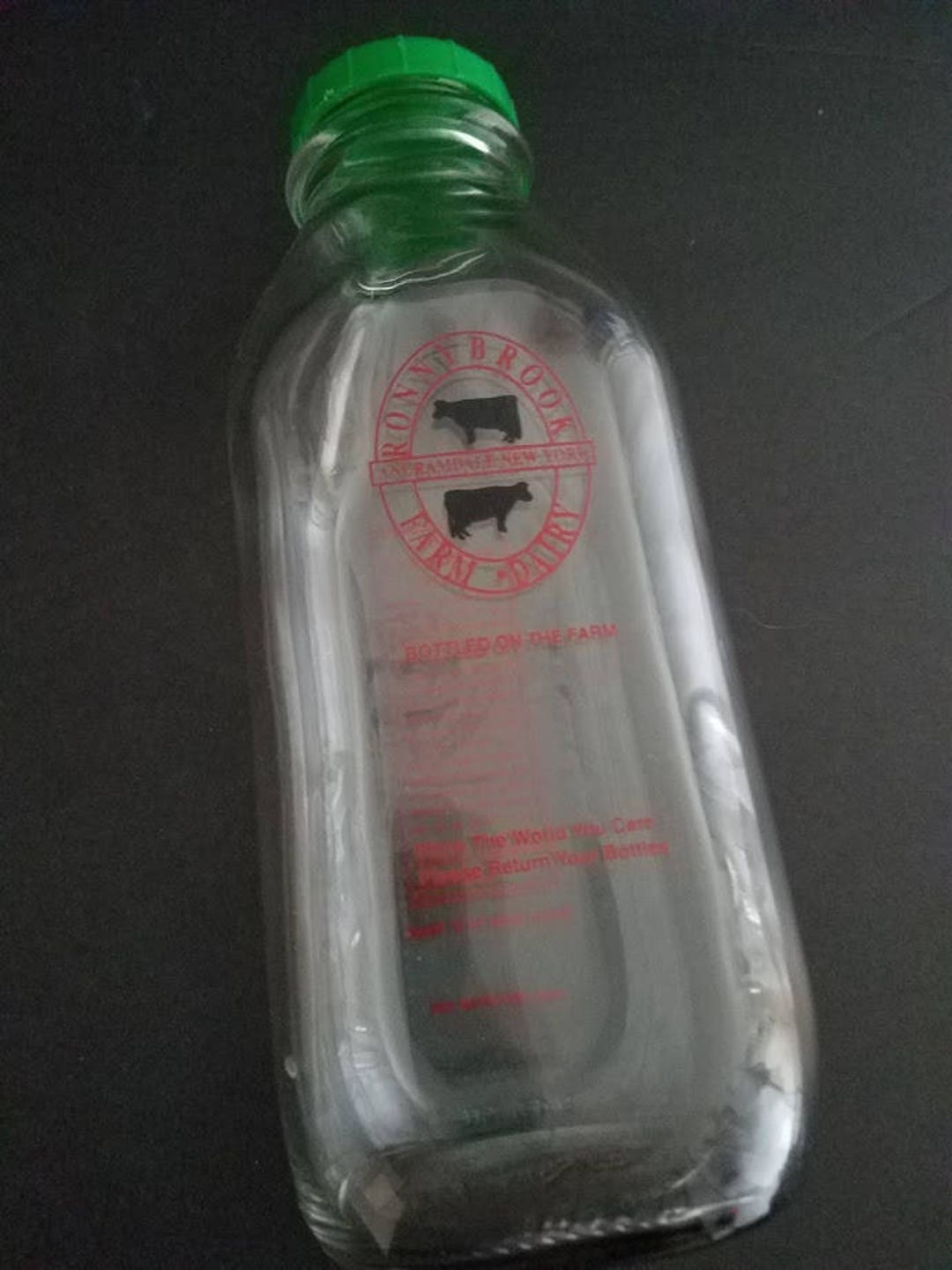 Ronnybrook Farm Dairy Milk Bottle - Etsy