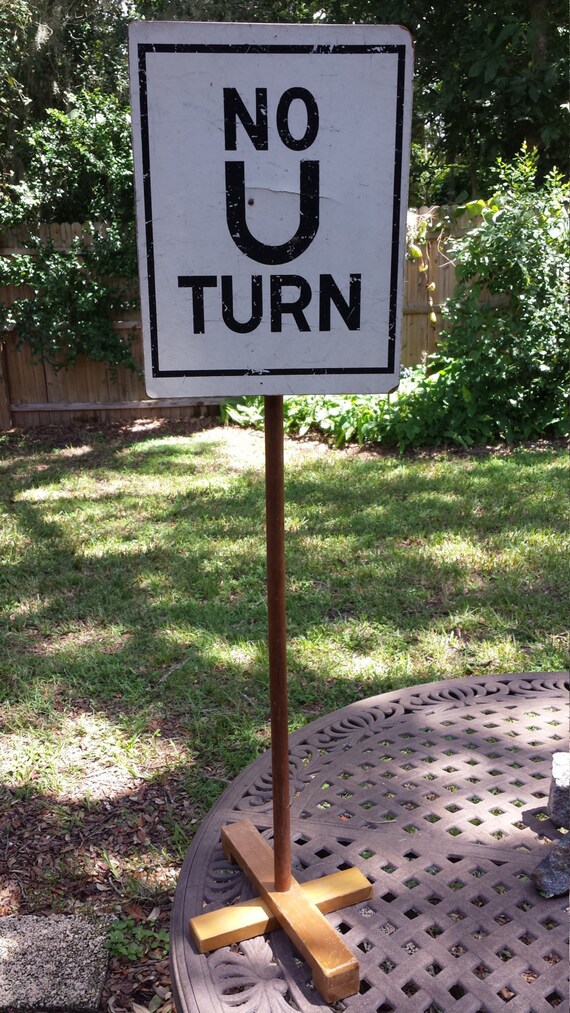 Cute no U Turn Sign - Etsy