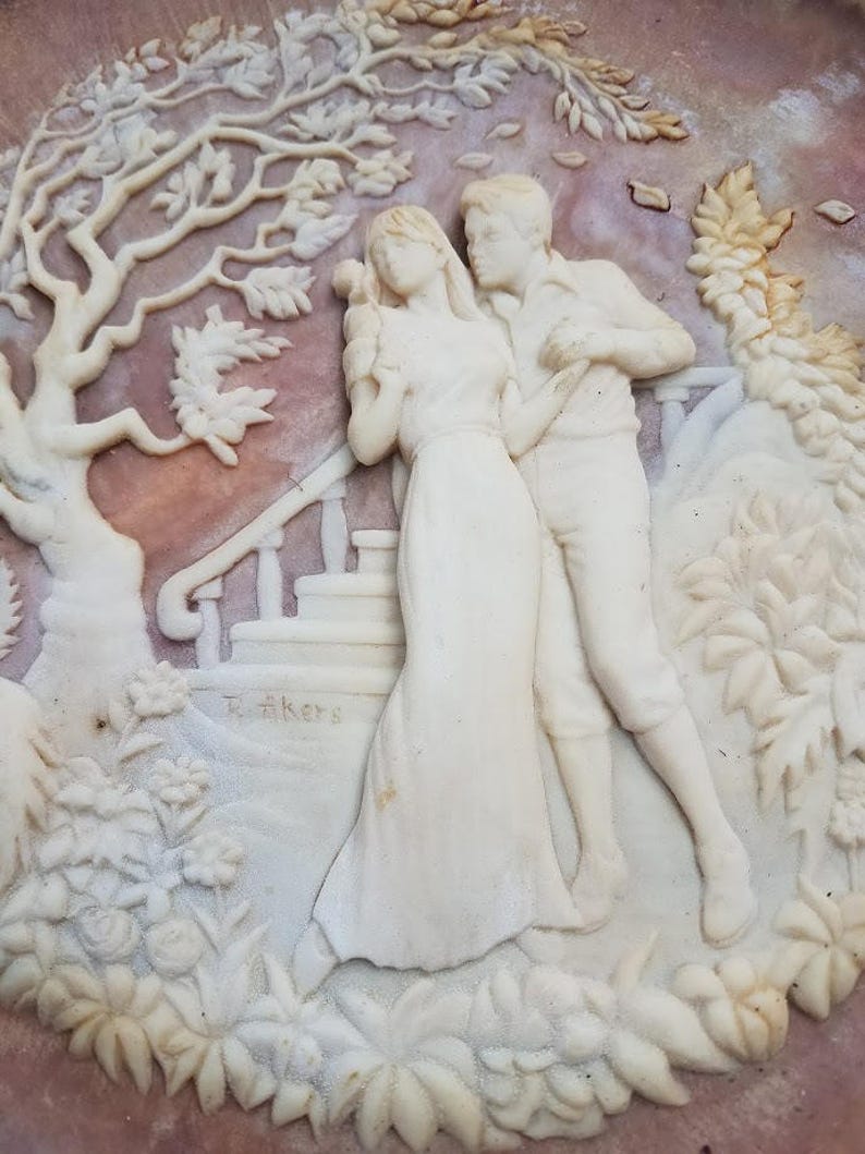 Incolay Stone Plate - the Kiss - Etsy