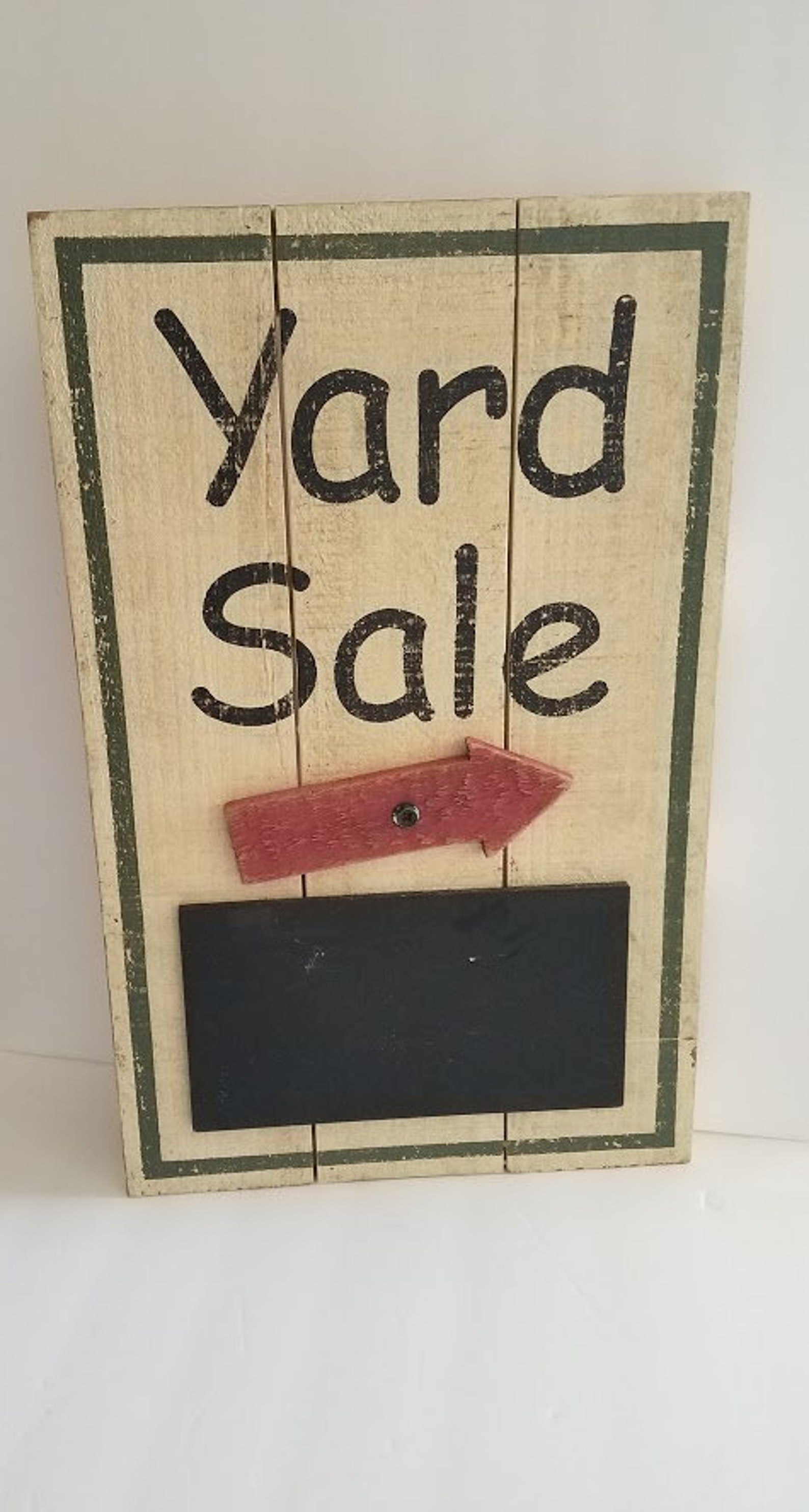 Yard Sale Wooden Sign With a Moving Arrow and Chalkboard to - Etsy