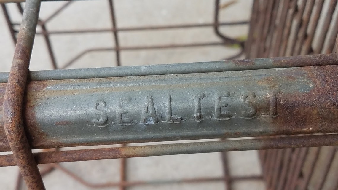 Vintage Rusty Metal Sealtest Dairy Crate - Etsy
