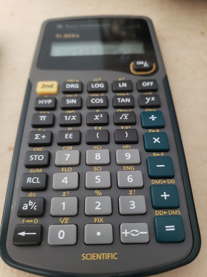 Texas Instruments - Scientific Calculator - Model TI-30XA - Etsy
