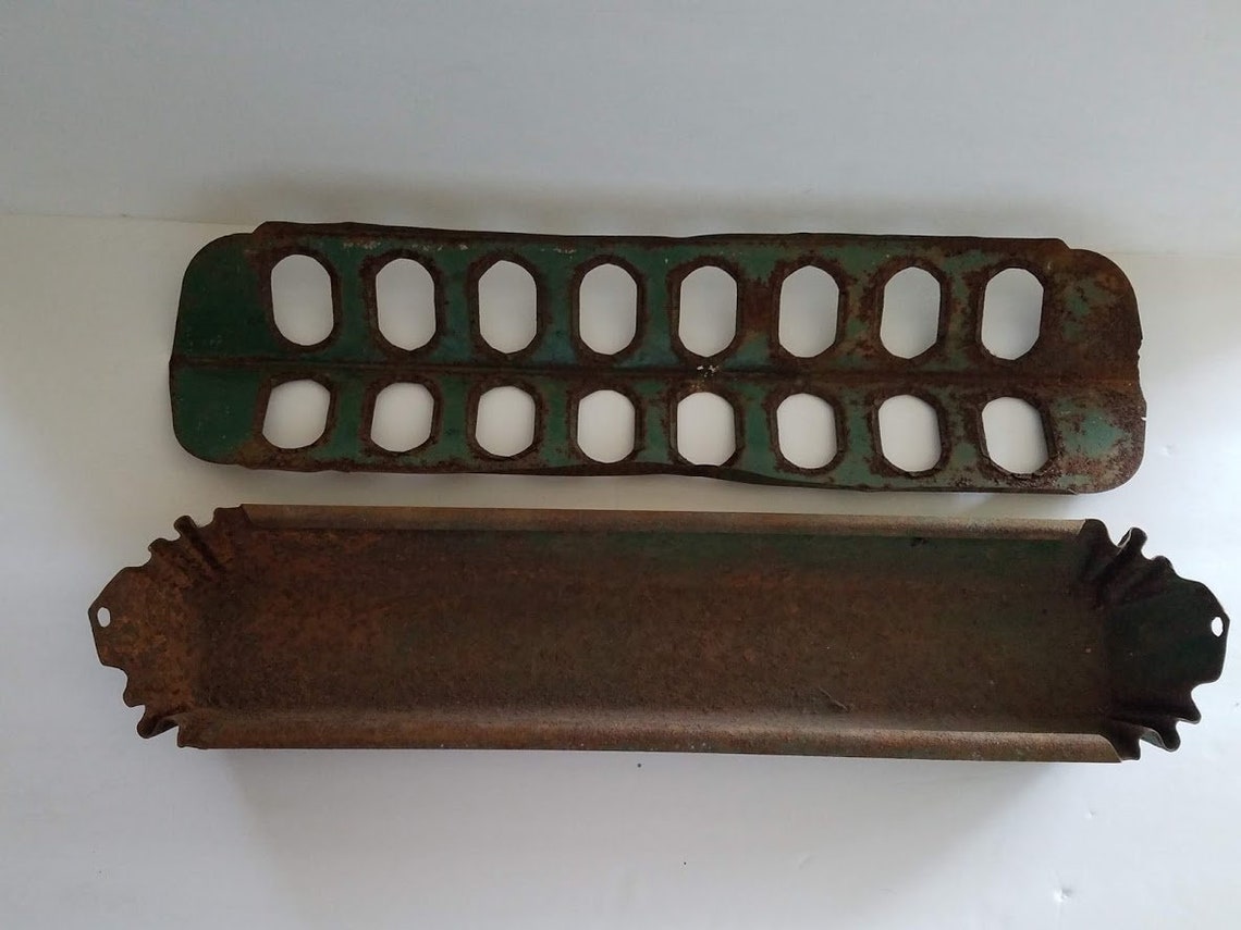 Old Metal Rusty Chicken Feeder | Etsy