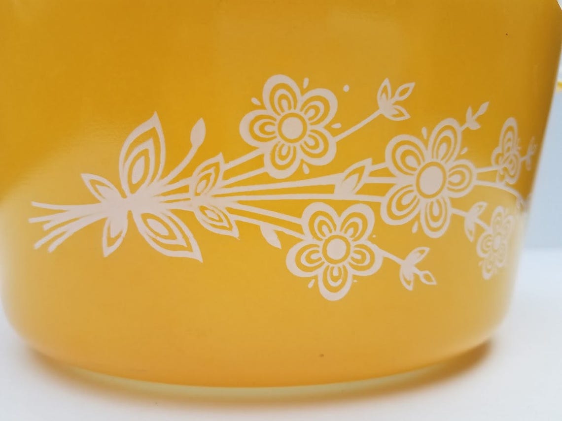 Gold Pyrex Casserole Dish and Lid | Etsy