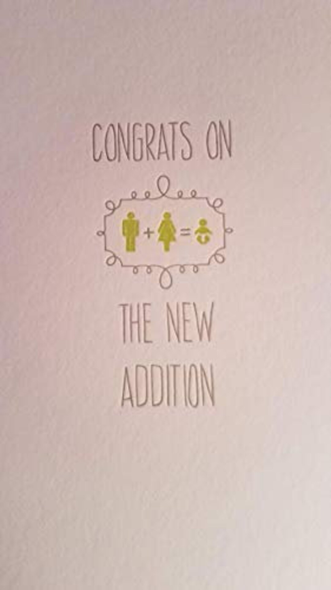 Congrats on the New Addition Card - Etsy