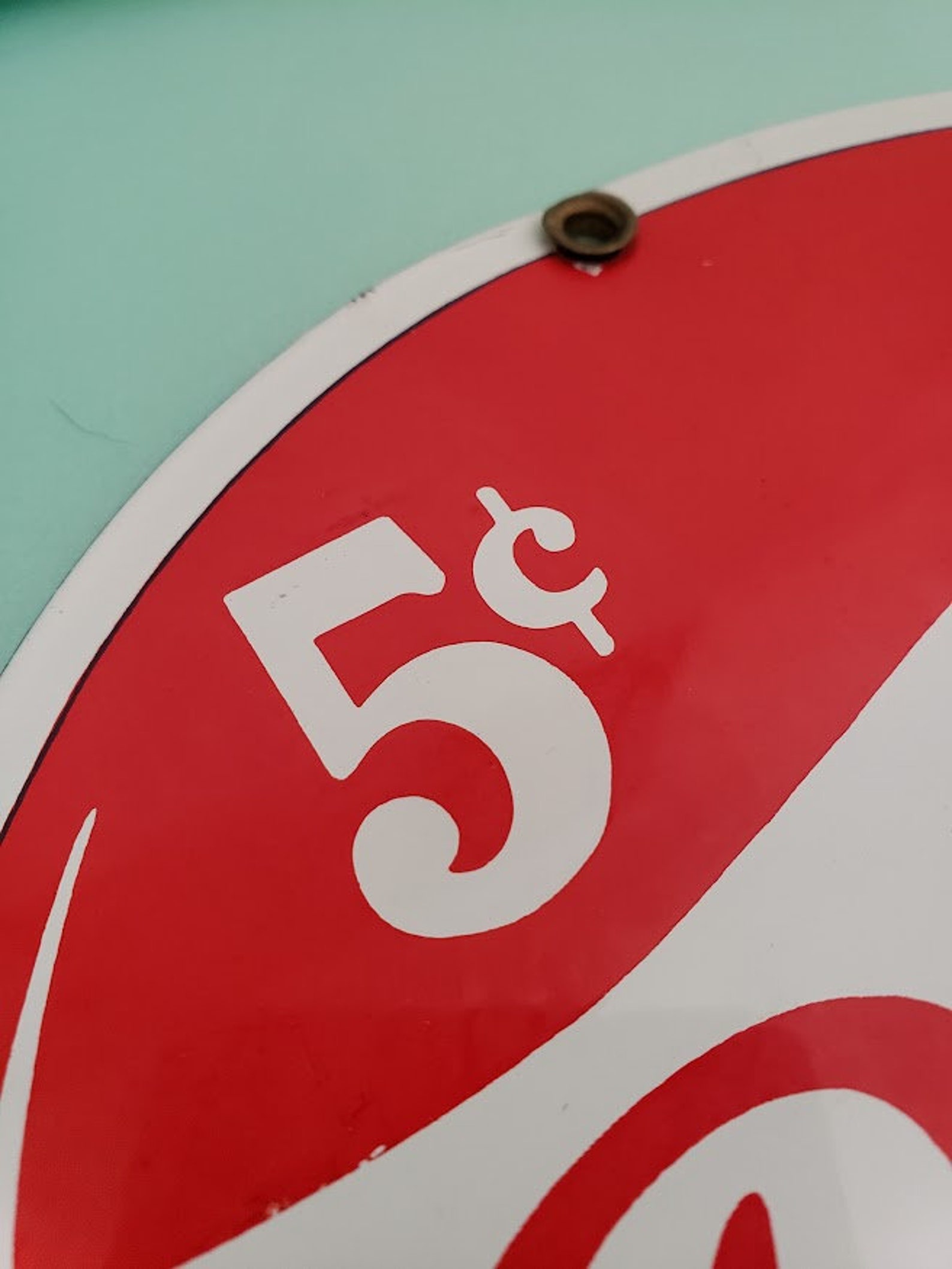 Vintage 1991 Pepsi Round Metal Sign - Etsy