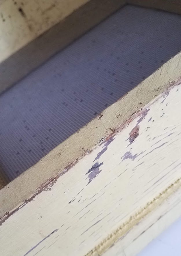 Wood Box Painted Yellow With Screen Bottom - Etsy