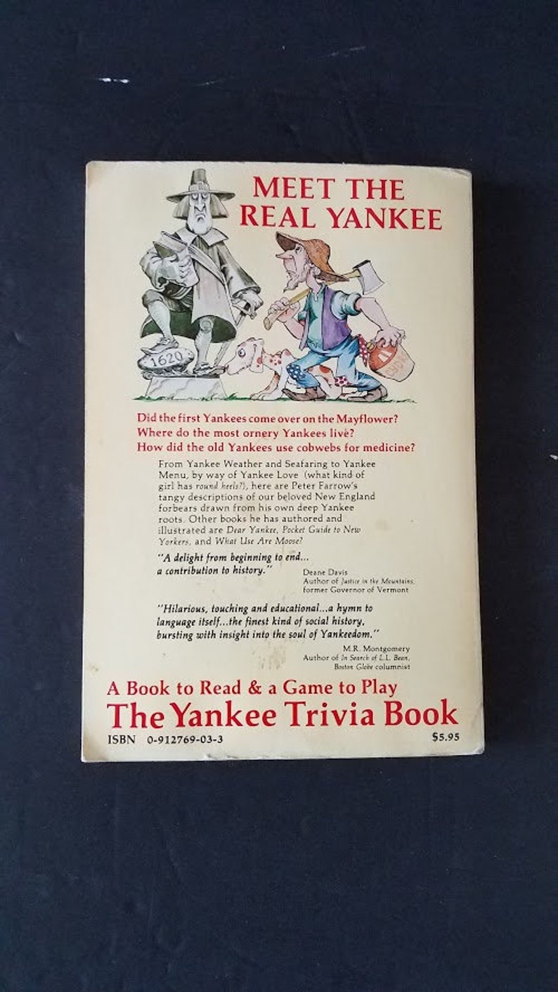 The Yankee Trivia Book Rescued From Oblivion by Peter Farrow - Etsy
