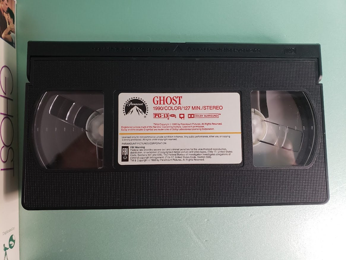 Vintage VHS Movie Ghost 1990 Mcdonald's 1993 Promotion - Etsy
