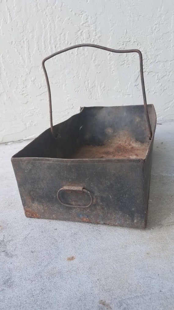 Large Metal Trug With Handle | Etsy