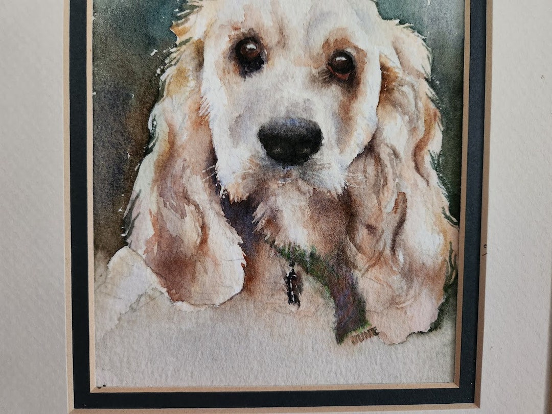Cocker Spaniel Watercolor - Etsy