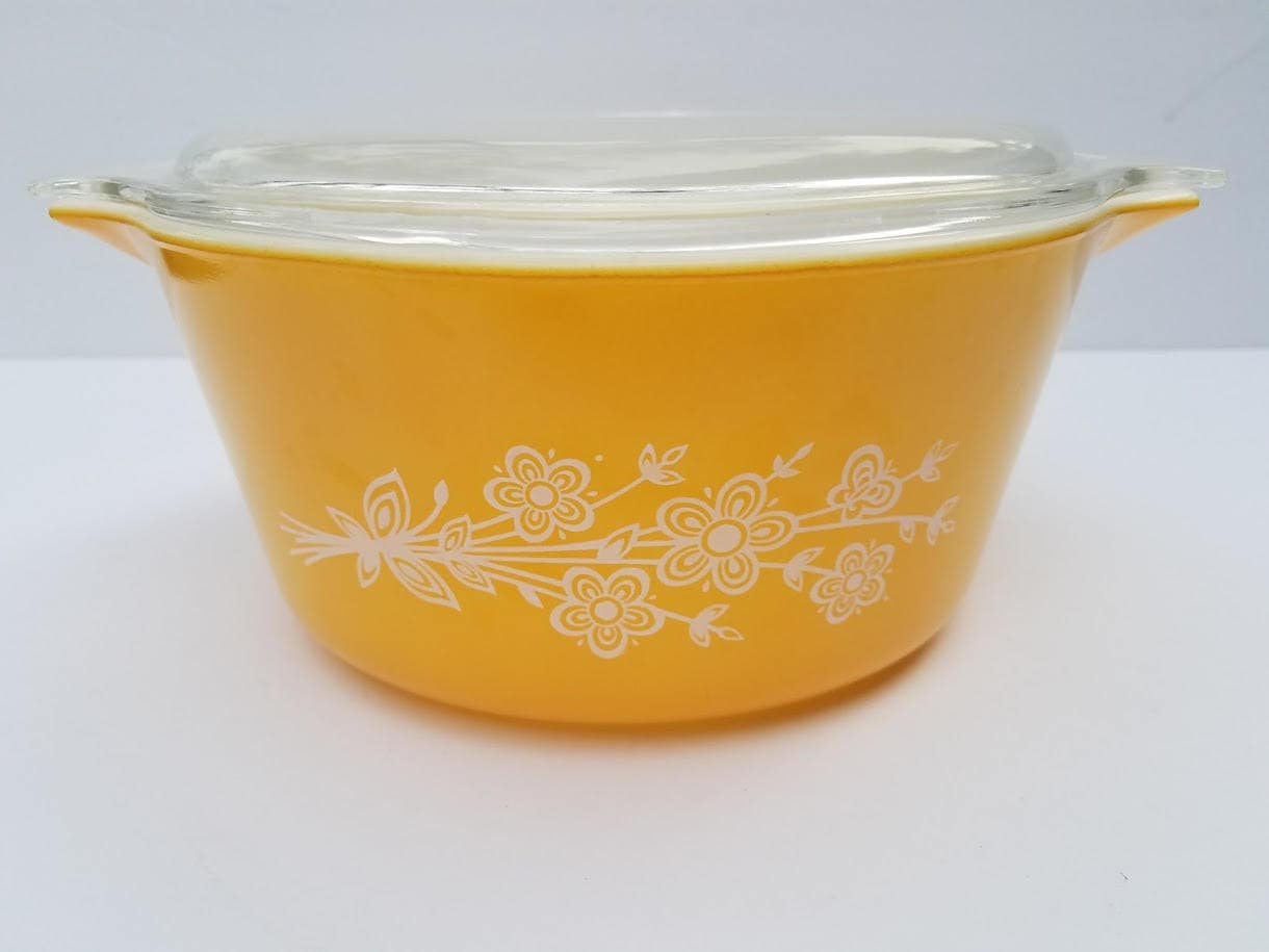 Gold Pyrex Casserole Dish and Lid - Etsy