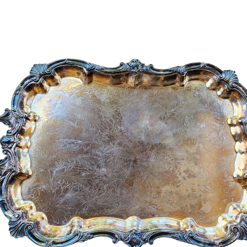 Heavy Silver Tray - Etsy