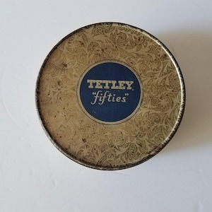 Vintage Tetley "fifties" Tea Tin - Etsy
