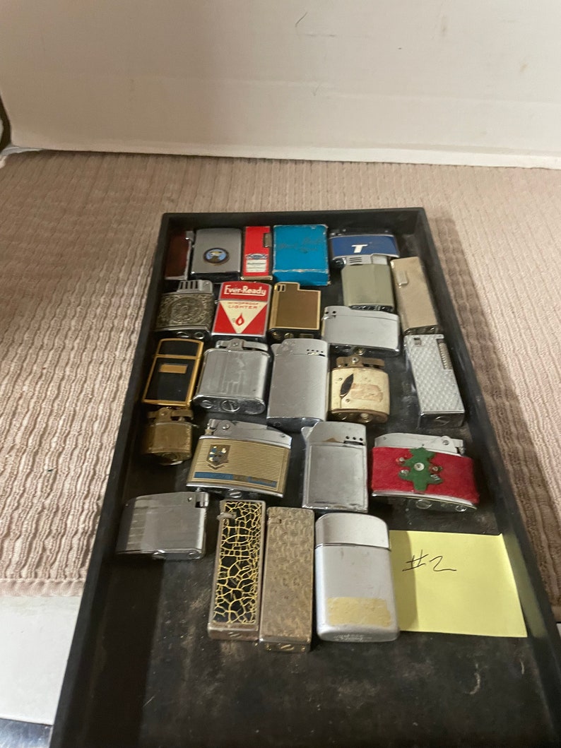 This Vintage Collection of Lighters - Etsy