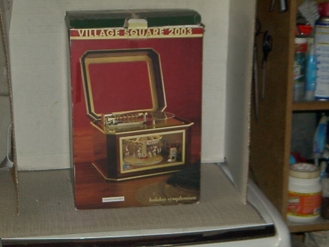 MIB Village Square Music Box - Etsy