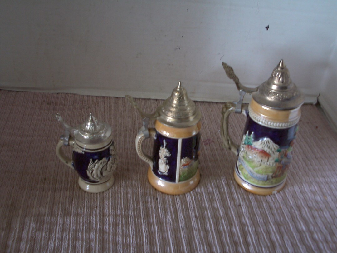 Vintage Mini Beer Steins - Etsy