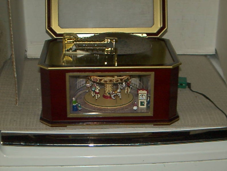 MIB Village Square Music Box - Etsy