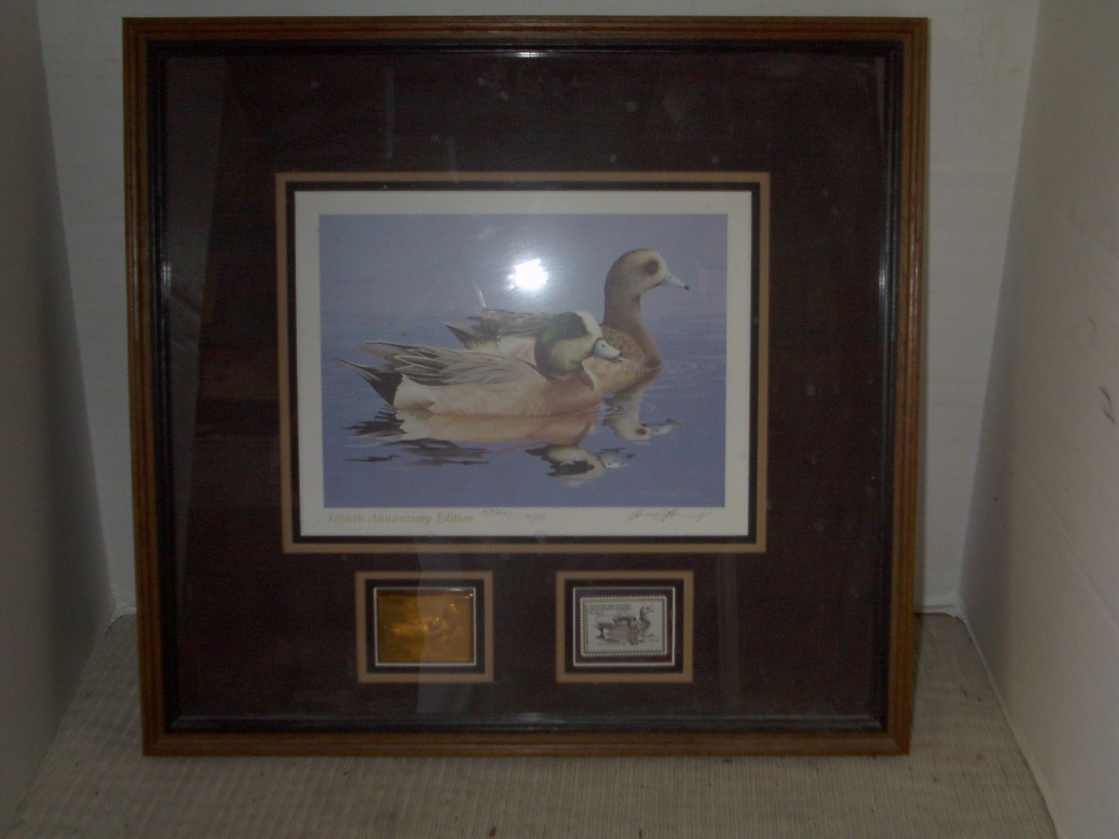 Framed Duck Print and Stamp - Etsy