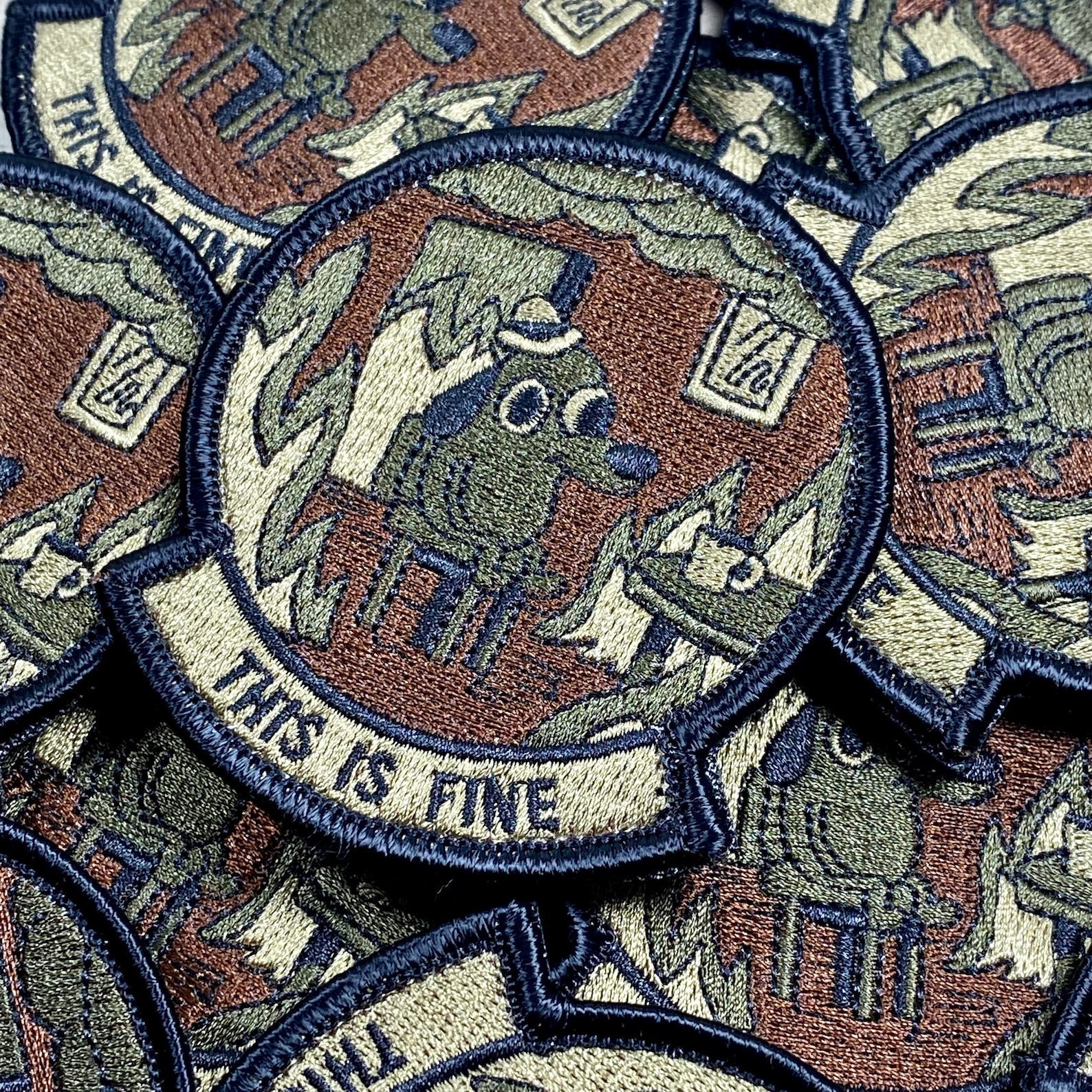 This is Fine OCP Embroidered Morale Patch - Etsy