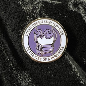 Dumpster Fire Pin - Etsy