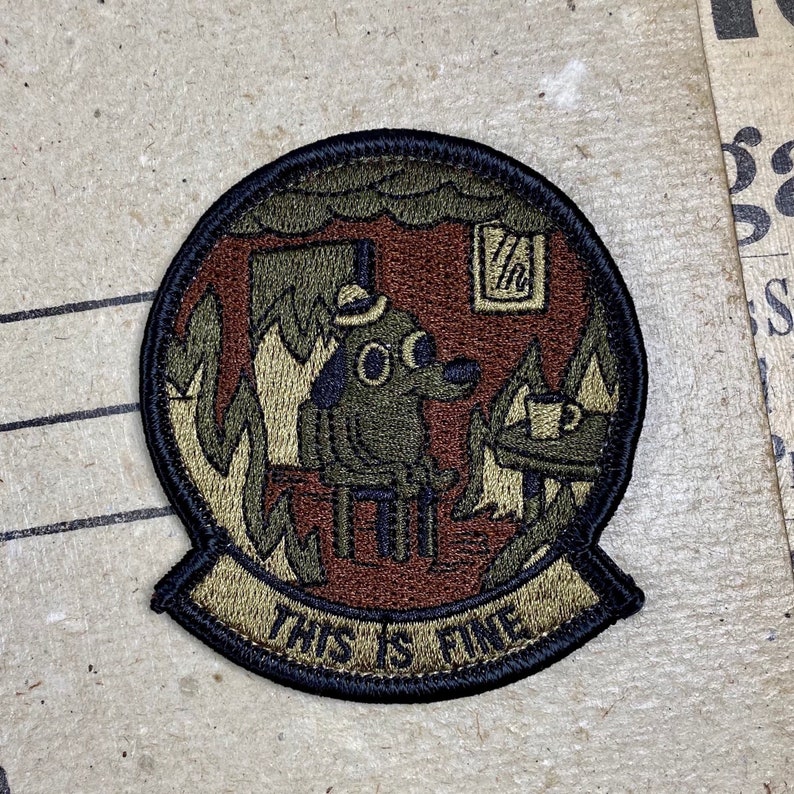 This is Fine OCP Embroidered Morale Patch - Etsy