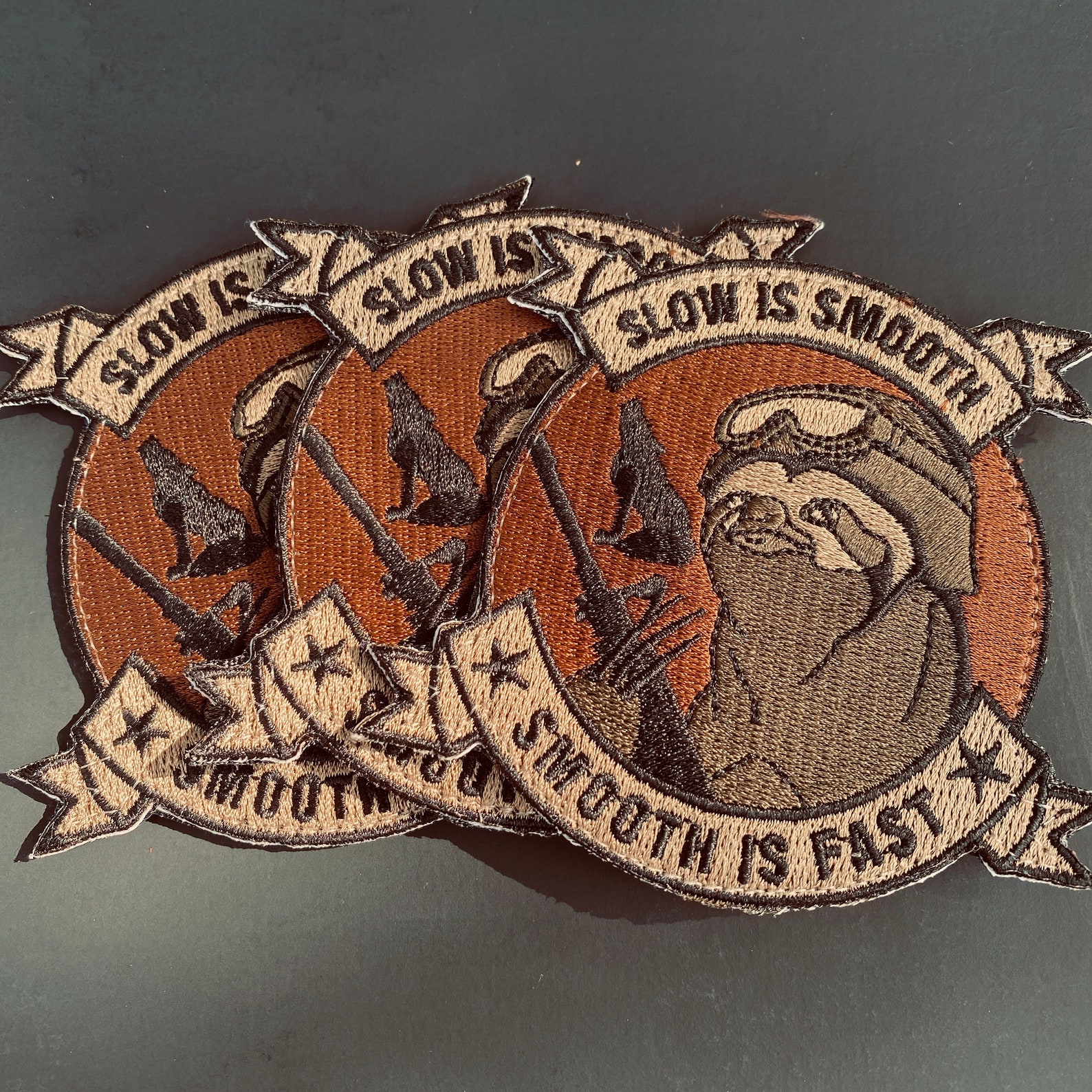 Slow is Smooth Embroidered Morale Patch - Etsy