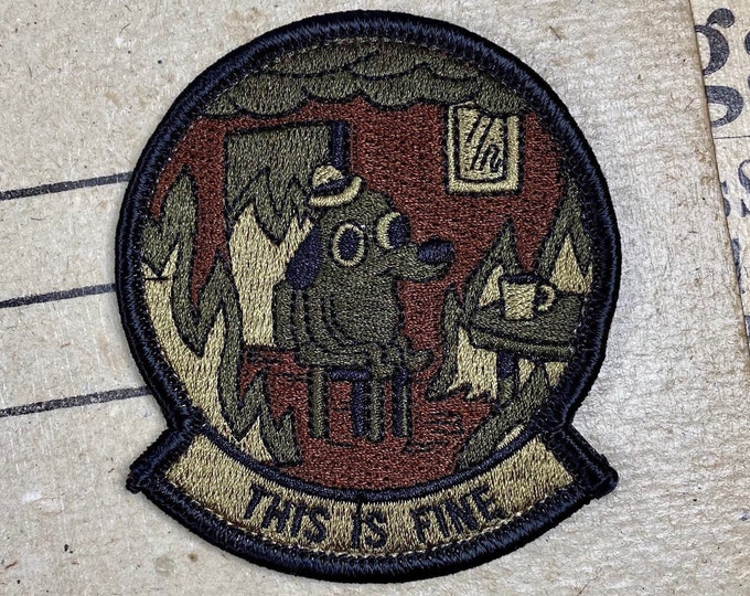 This is Fine OCP Embroidered Morale Patch - Etsy