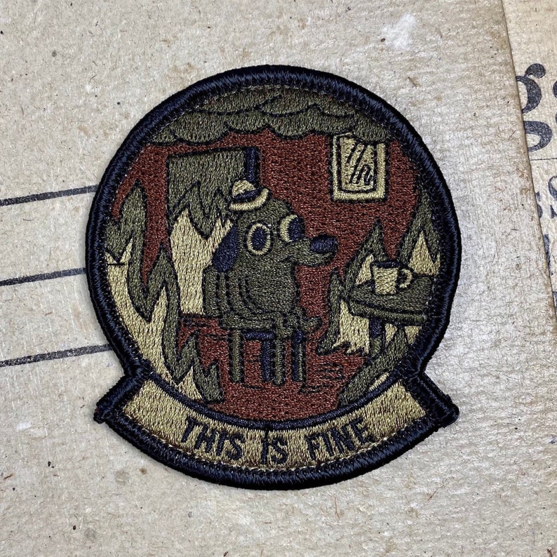 This is Fine OCP Embroidered Morale Patch - Etsy UK
