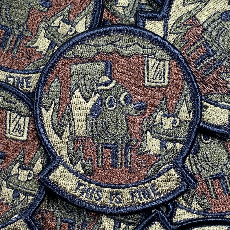 This is Fine OCP Embroidered Morale Patch - Etsy
