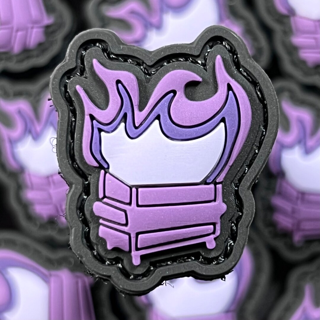 Mini Dumpster Fire Patch 3D PVC L Navy - Etsy