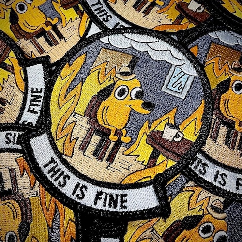 This is Fine OCP Embroidered Morale Patch - Etsy